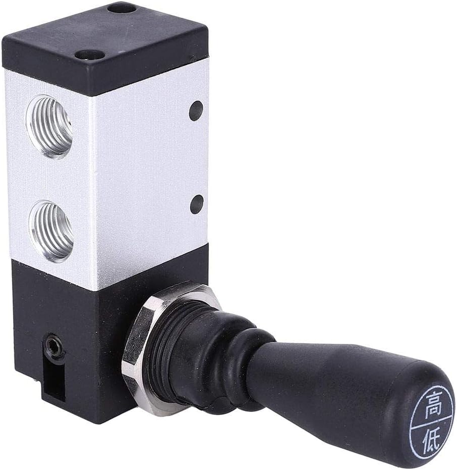 G1/4in 2 Position 3Way Hand Pull Valve Mechanical Valve Pneumatic Air ...