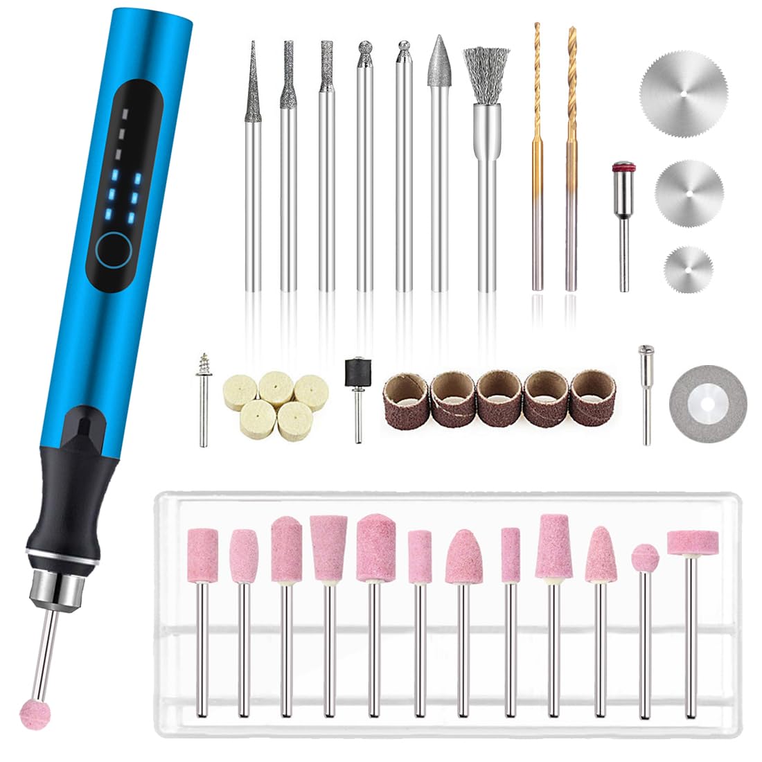 Snapklik.com : Mini USB Cordless Rotary Tools Kit