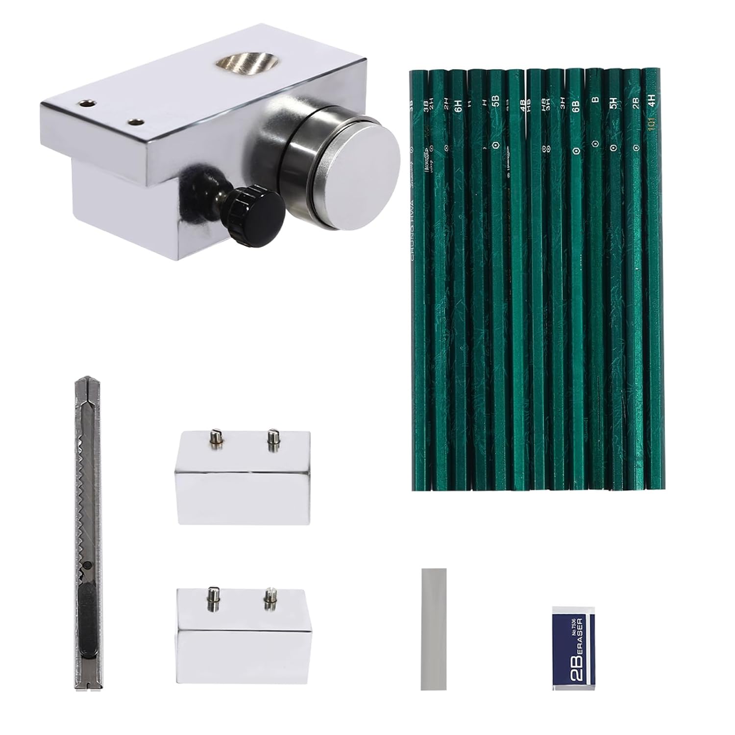 Pencil Hardness Tester Coating Film Scratch Tester Kit with 13 Pcs ...