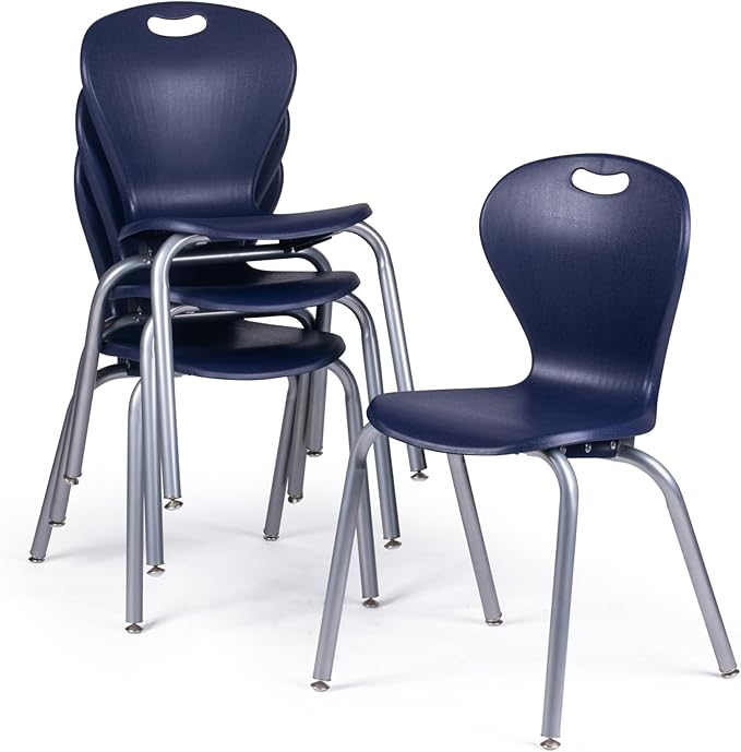 Amazon.com: School Student Stack Chair - Ergonomic Molded Seat Shell ...