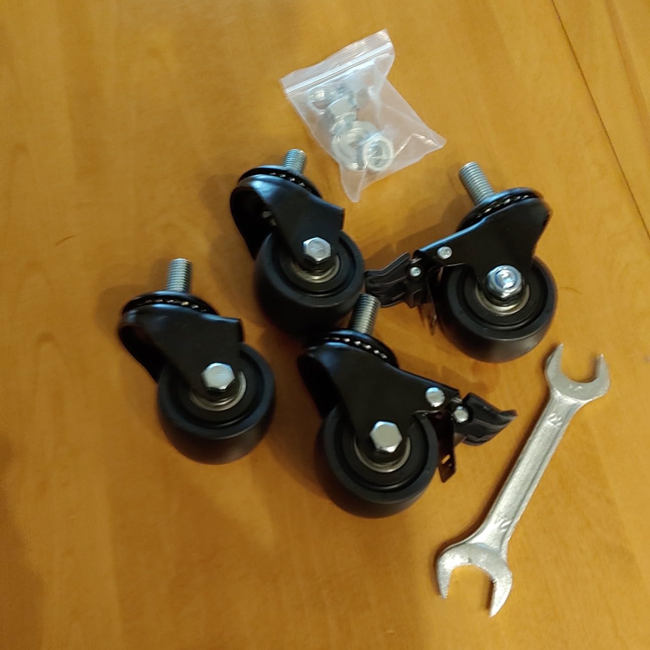 Heavy Duty Casters, M16x30mm Stem Casters Low Gravity Center Swivel ...