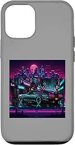 Amazon.com: iPhone 15 Retrowave Synthwave Aesthetic Sports Car 80s 90s Case : Cell Phones ...