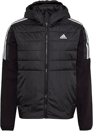 adidas Essentials Men's Insulated Hooded Hybrid Jacket Midweight Jacket at Amazon Men’s Clothing ...
