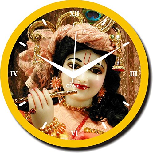 Buy 2 O Clock Lord Krishna Printed Wall Clock Online at Low Prices in ...
