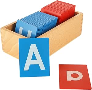 Amazon.com: QTLCOHD Montessori Sandpaper Letters, Lowercase & Uppercase ...