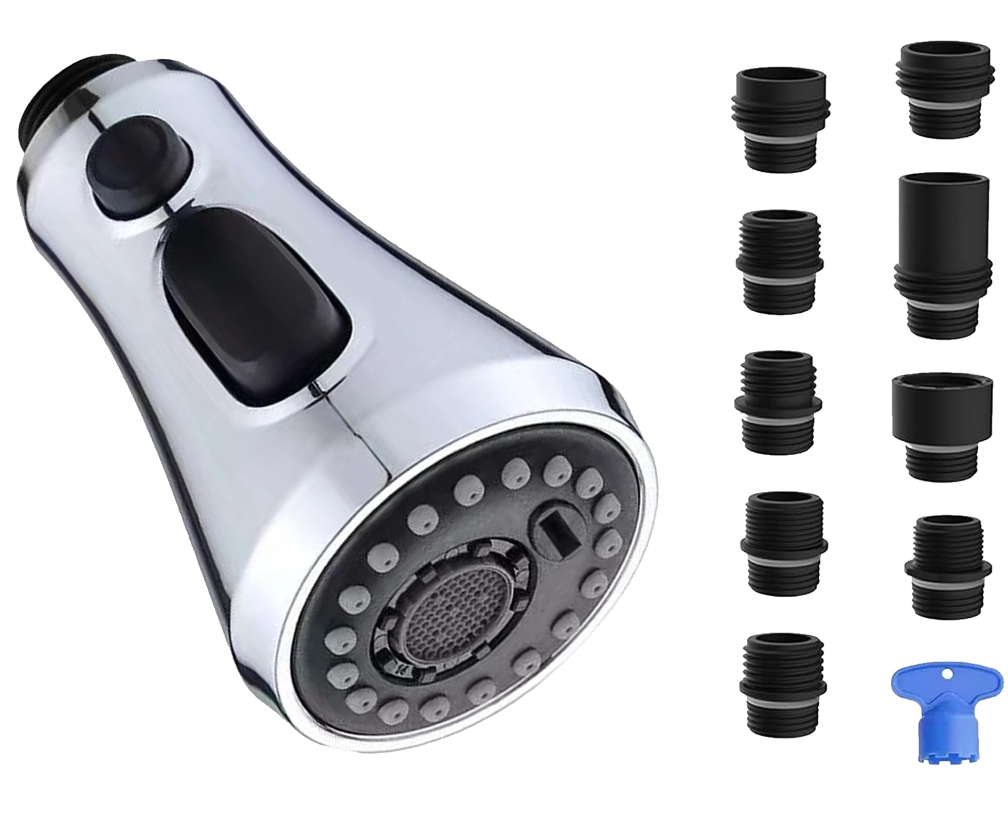 Amazon.com: Universal Kitchen Faucet Head Replacement Pull Down 3 ...