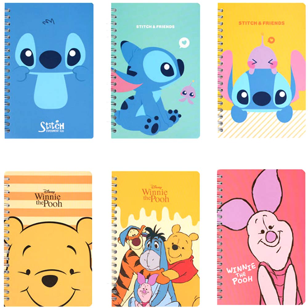 Stitch Pooh Stationery Ruled Subject Hard Cover Notebook (Type A ...