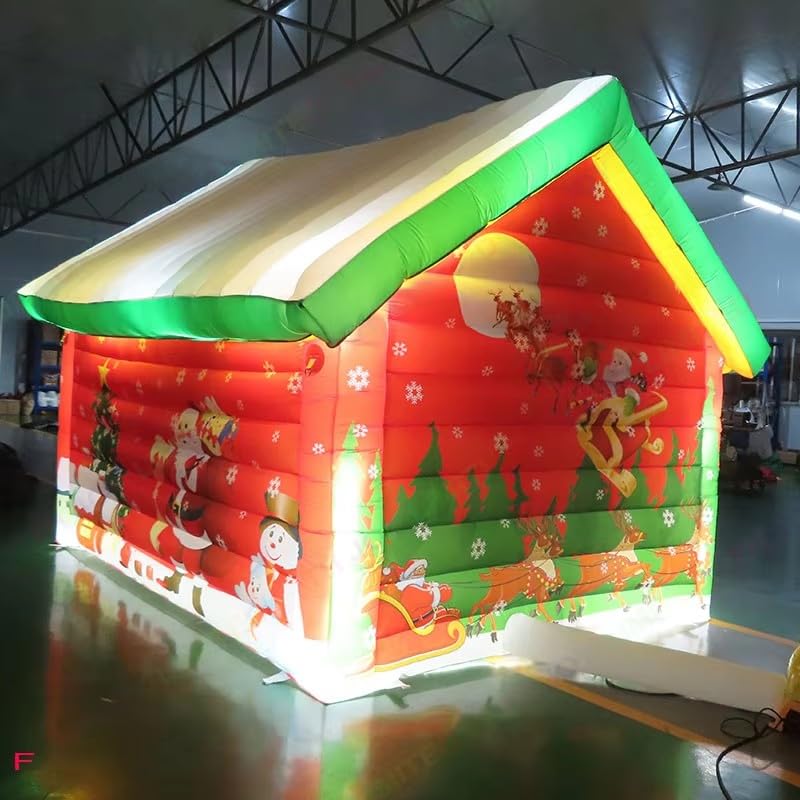 Snapklik.com : Vinfgoes Portable Inflatable Christmas House Christmas ...
