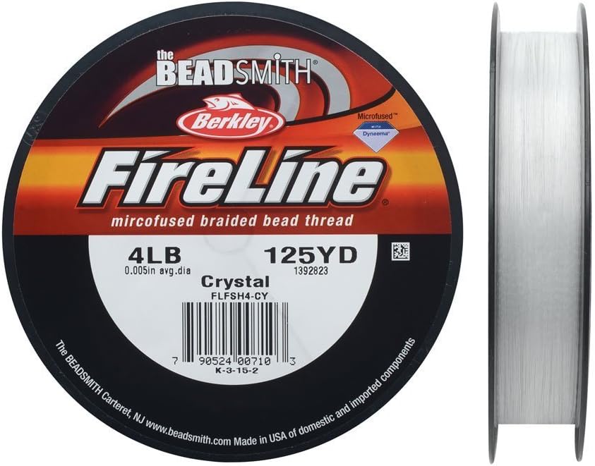 Amazon.com: Fireline Braided Beading Thread, 4 LB Test and .006" Thick ...