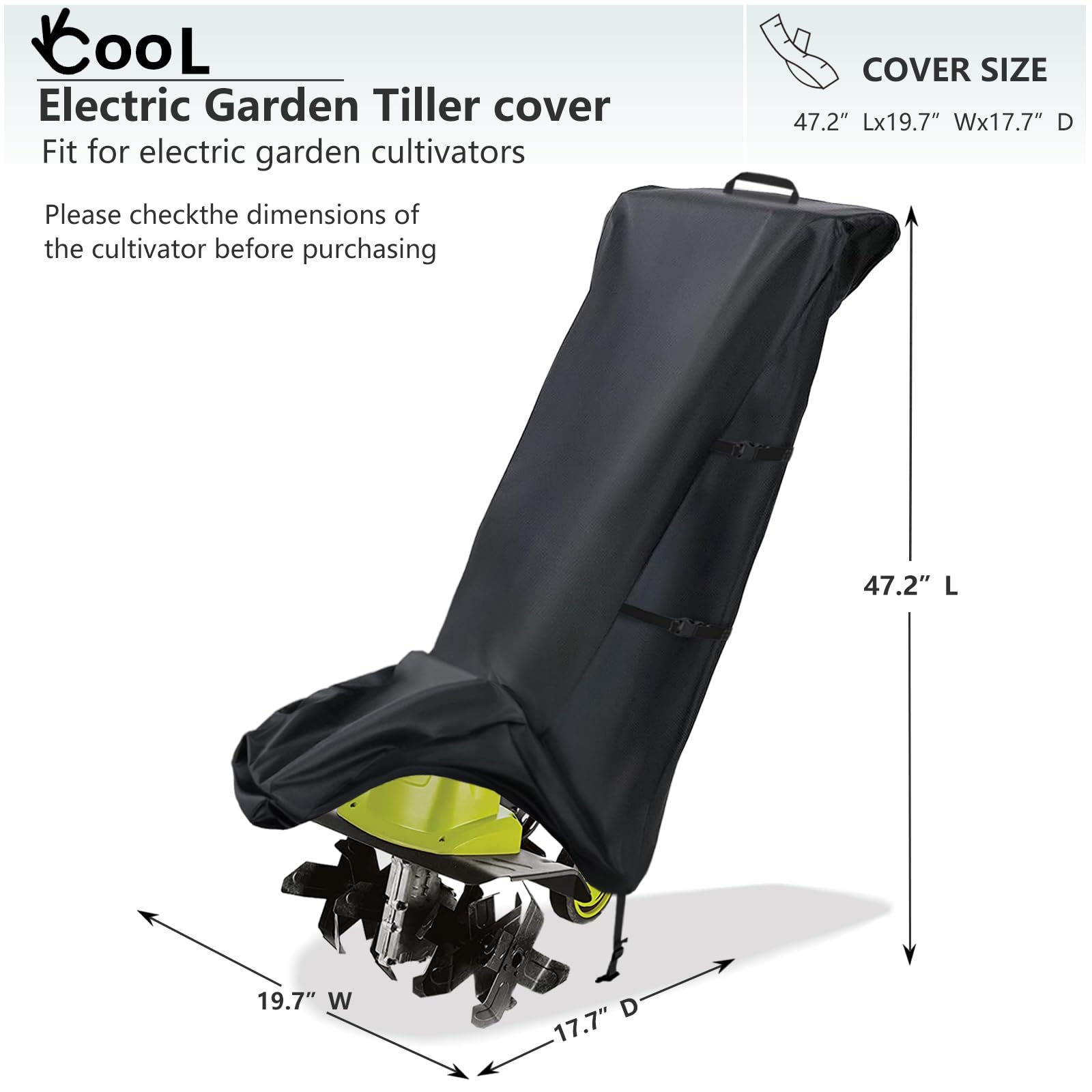 Snapklik.com : Okcool Electric Tiller Cover,Heavy Duty Waterproof ...