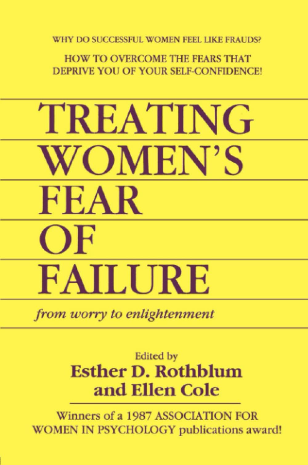Amazon.com: Treating Women's Fear of Failure: 9780918393418: Cole ...