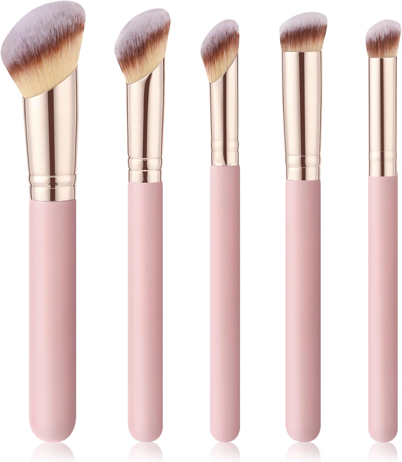 Amazon.com: 5Pcs Angled Foundation Brush Concealer Brush Multifunction ...