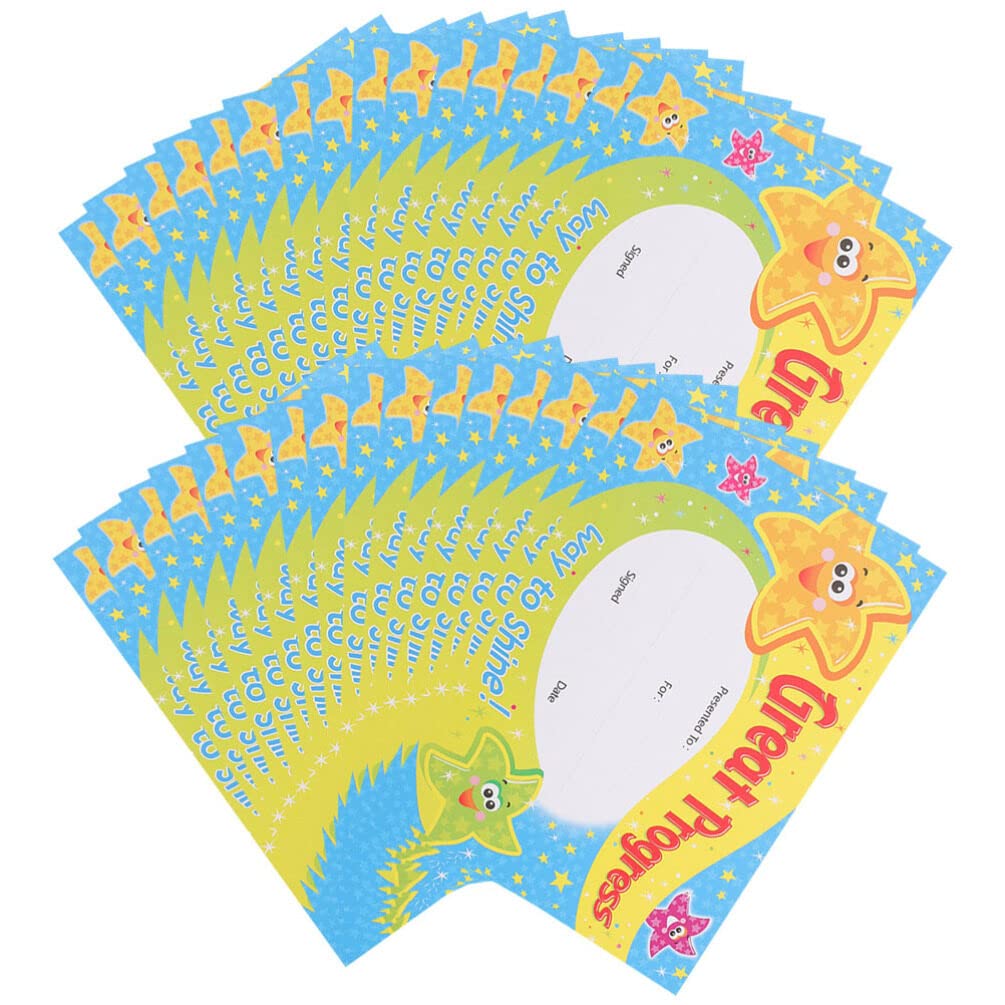 Amazon.com: STOBOK 200 Sheets Certificate Document Paper Adorable ...