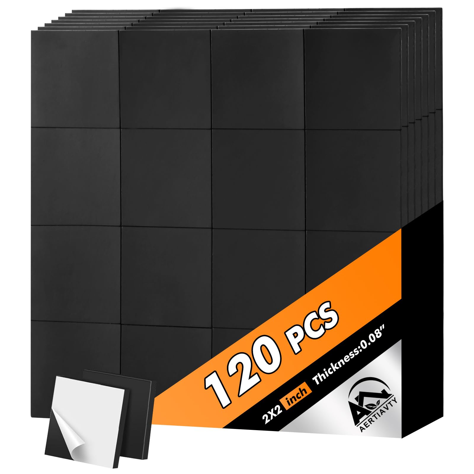 Amazon.com : 120 Pcs Magnetic Squares with Adhesive Backing Large ...