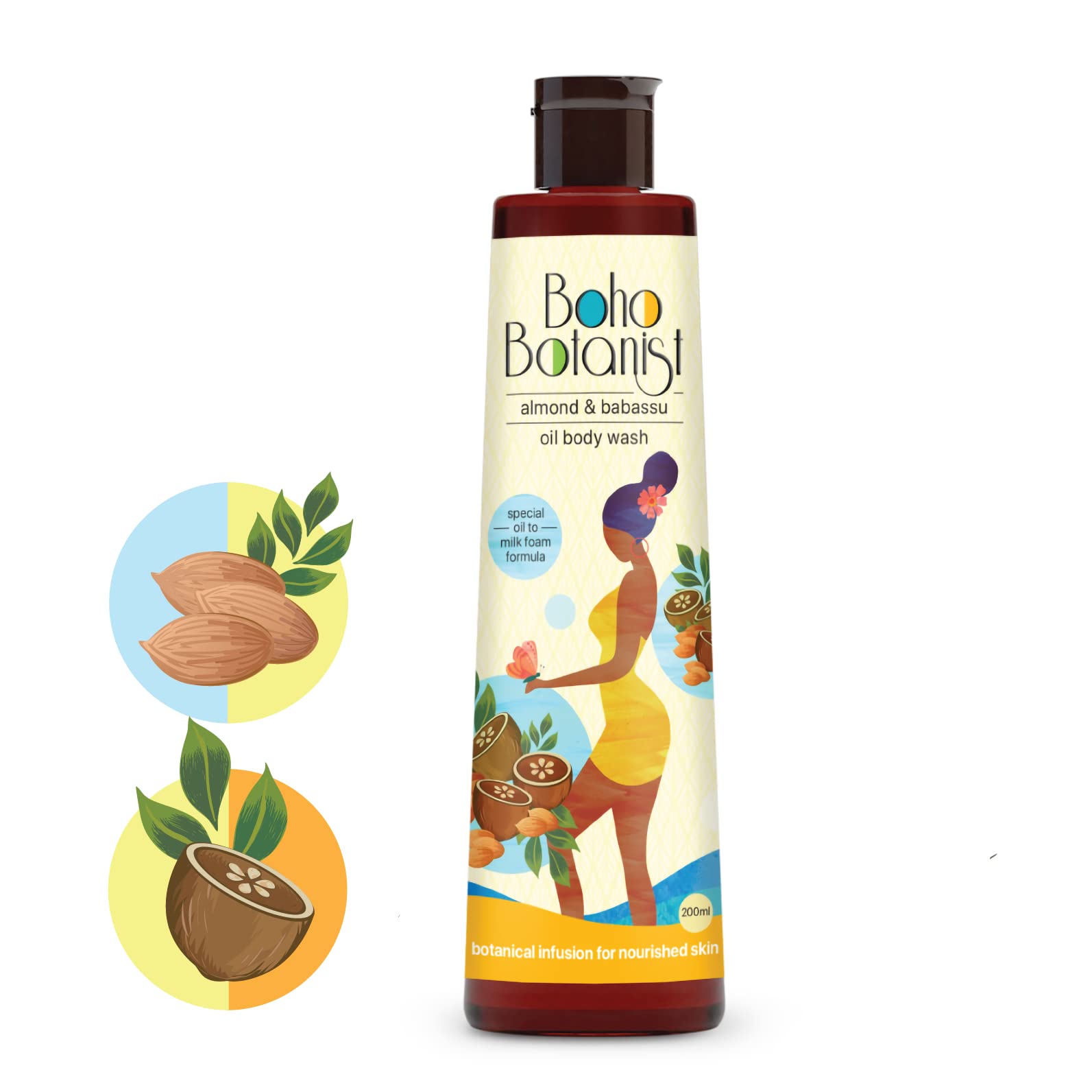 Buy The Boho Botanist Almond Babassu Oil Body Wash For Dry Skin buy-the-boho-botanist-almond-babassu-oil-body-wash-for-dry-skin