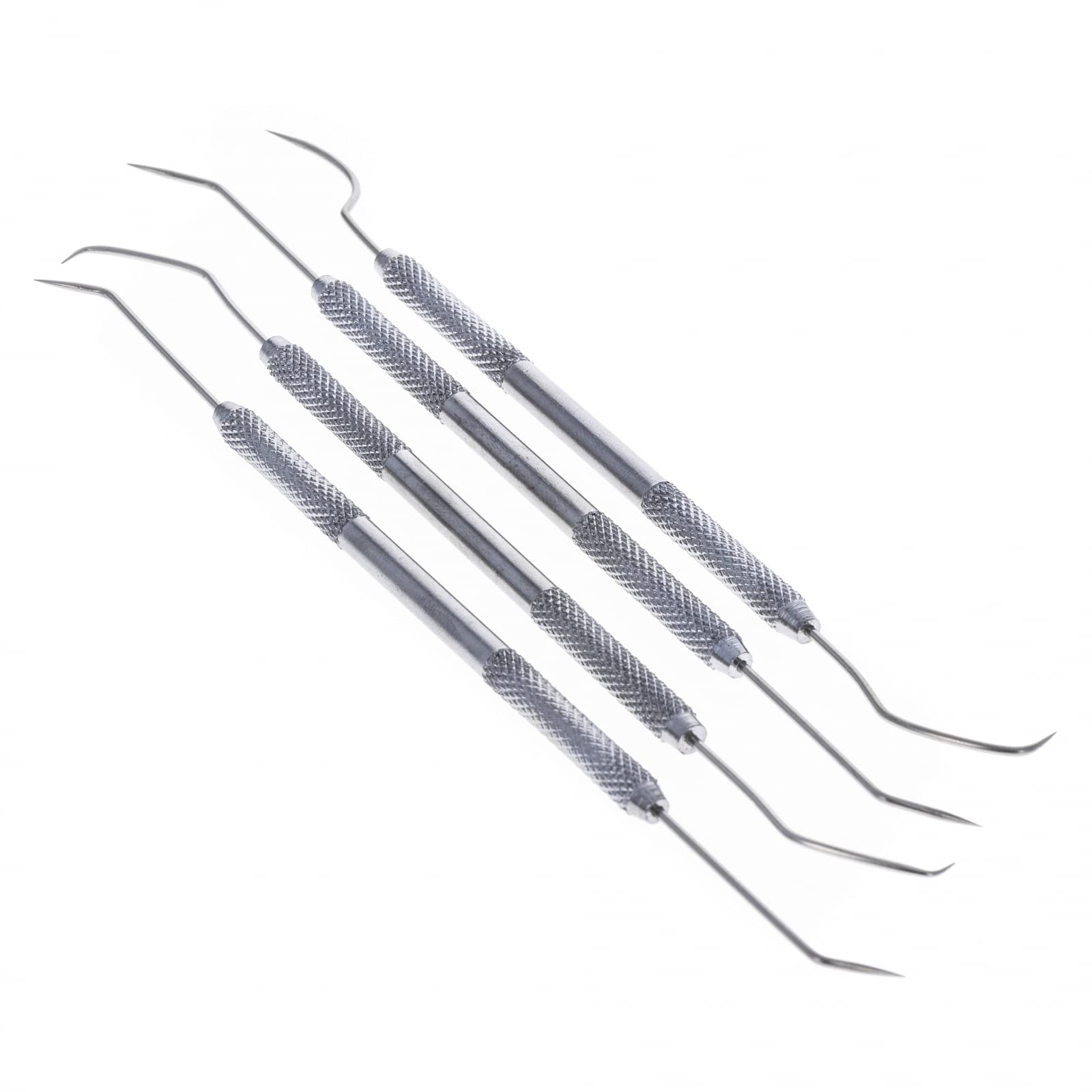 4pc Universal Tool Steel Double Ended Surgical a Jewelers Grooved Grips ...