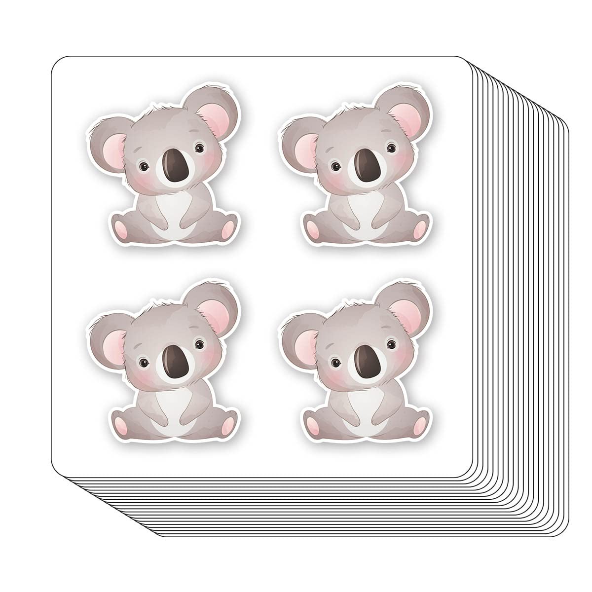 Amazon.com : Cute Koala Bear Stickers 1in for Scrapbooking, Arts, Craft ...