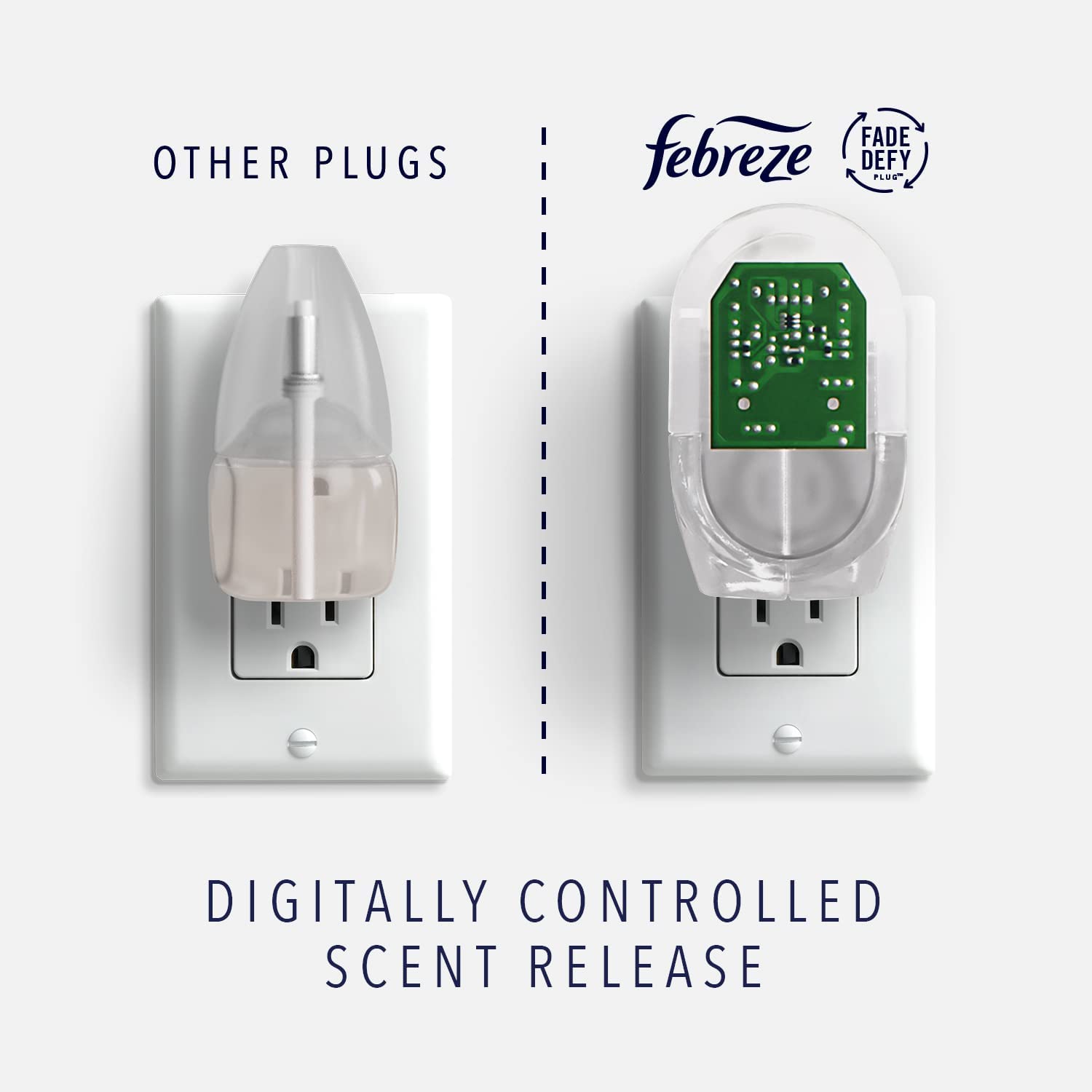 Febreze Plug In Air Fresheners, Light Bamboo, Odor Fighter for Strong ...