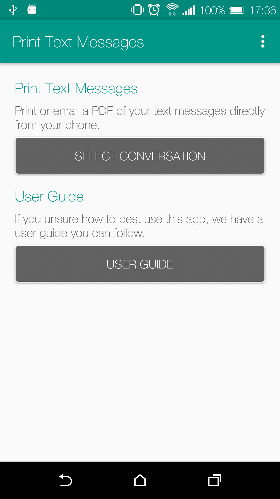 Print Text Messages - App on Amazon Appstore