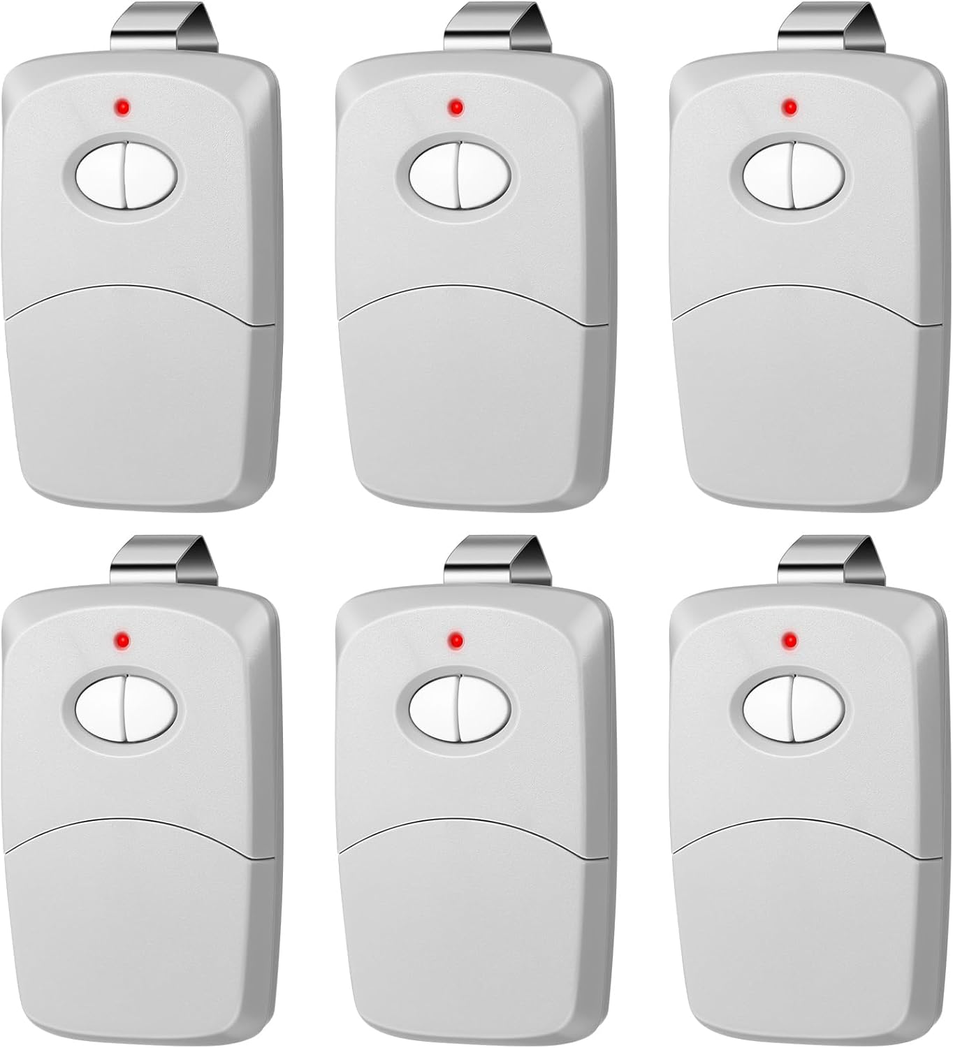 Kingdder 6 Pcs Two Button Gate Remote Control Compatible with Linear Multicode 10 Dip Switch ...