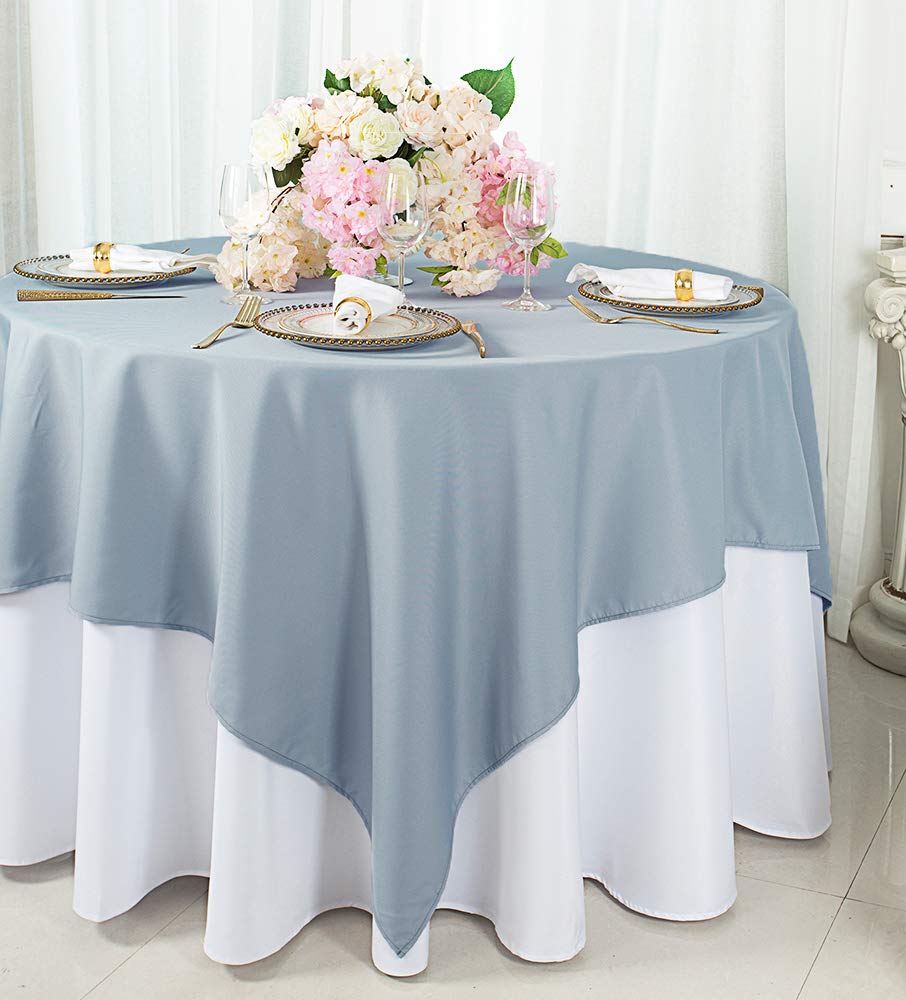 Amazon.com: Wedding Linens Inc. 54" Square Polyester Table Overlays ...