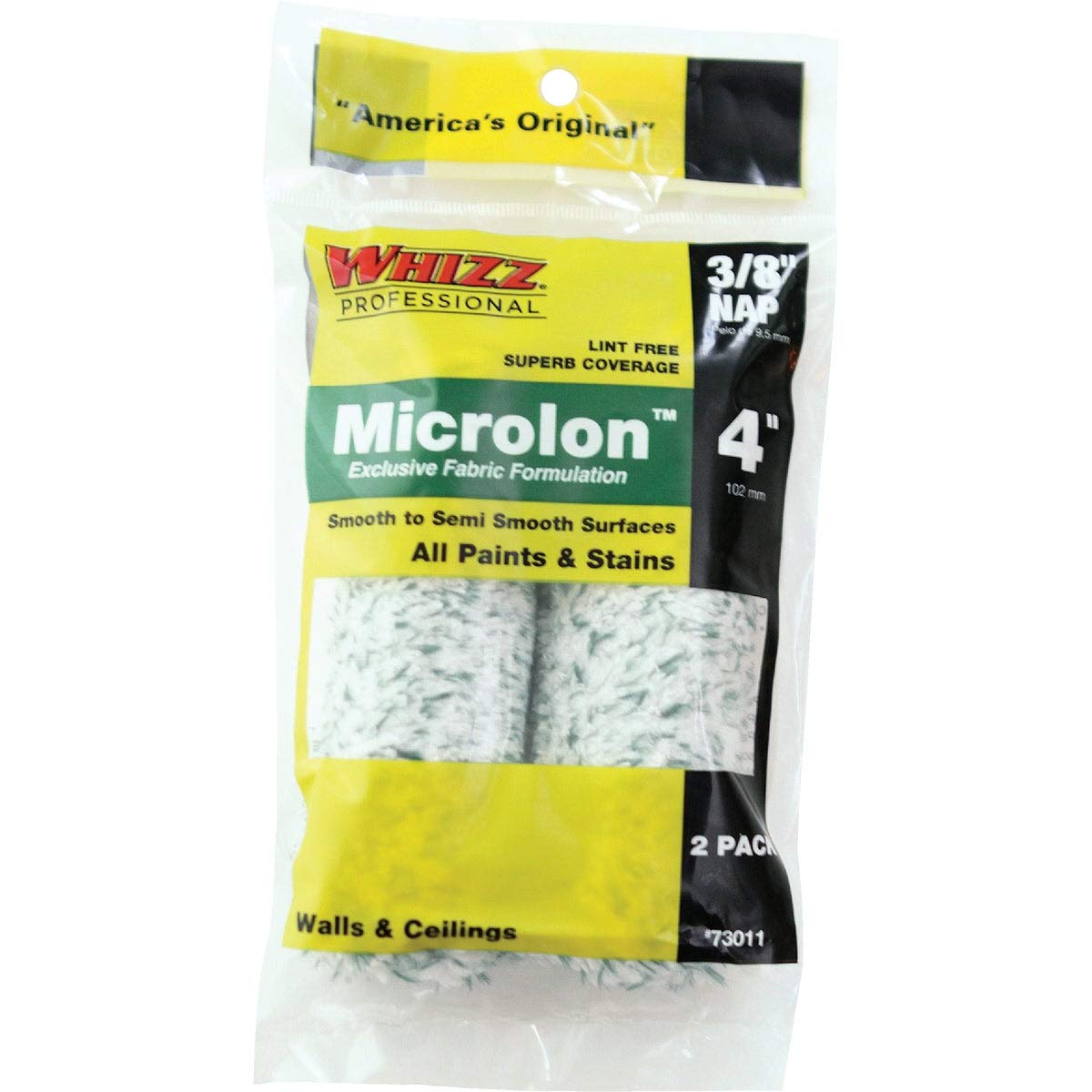 WORK TOOLS INTL 73011 Mini Roller Refill WHIZZ 2PK 4x3/8 Cover - Amazon.com