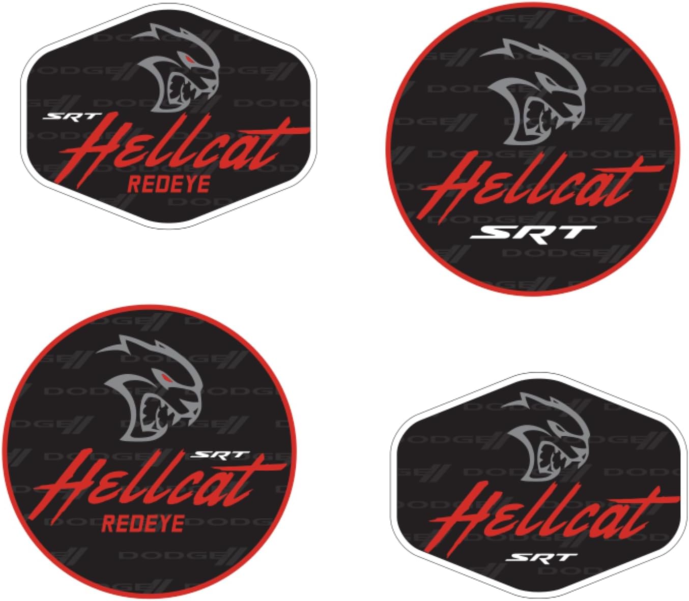 Amazon.com - Dodge SRT Hellcat and SRT Hellcat Redeye Round and Hex ...