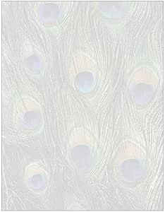 Amazon.com : Faded Peacock Print Letter Paper - Wildlife Bird Theme ...