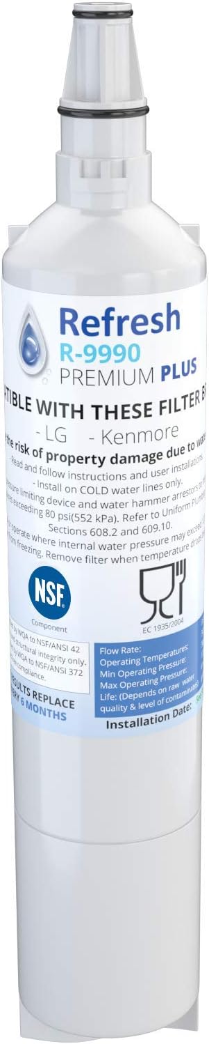 Amazon.com: Refresh NSF-53 Premium Replacement Refrigerator Water ...