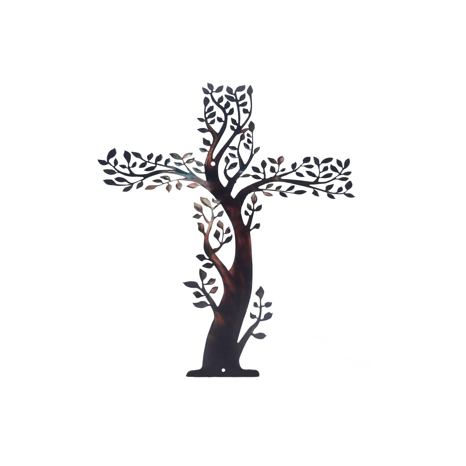 Amazon.com: YO-yiHHG Metal Cross Tree Wall Decor, Tree of Life Wall Art ...
