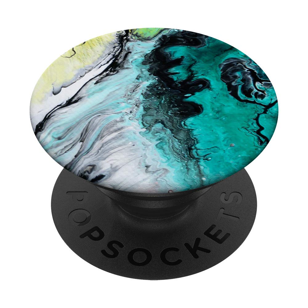 Amazon.com: Turquoise White Black Marble Pop Socket - Marble Pattern ...
