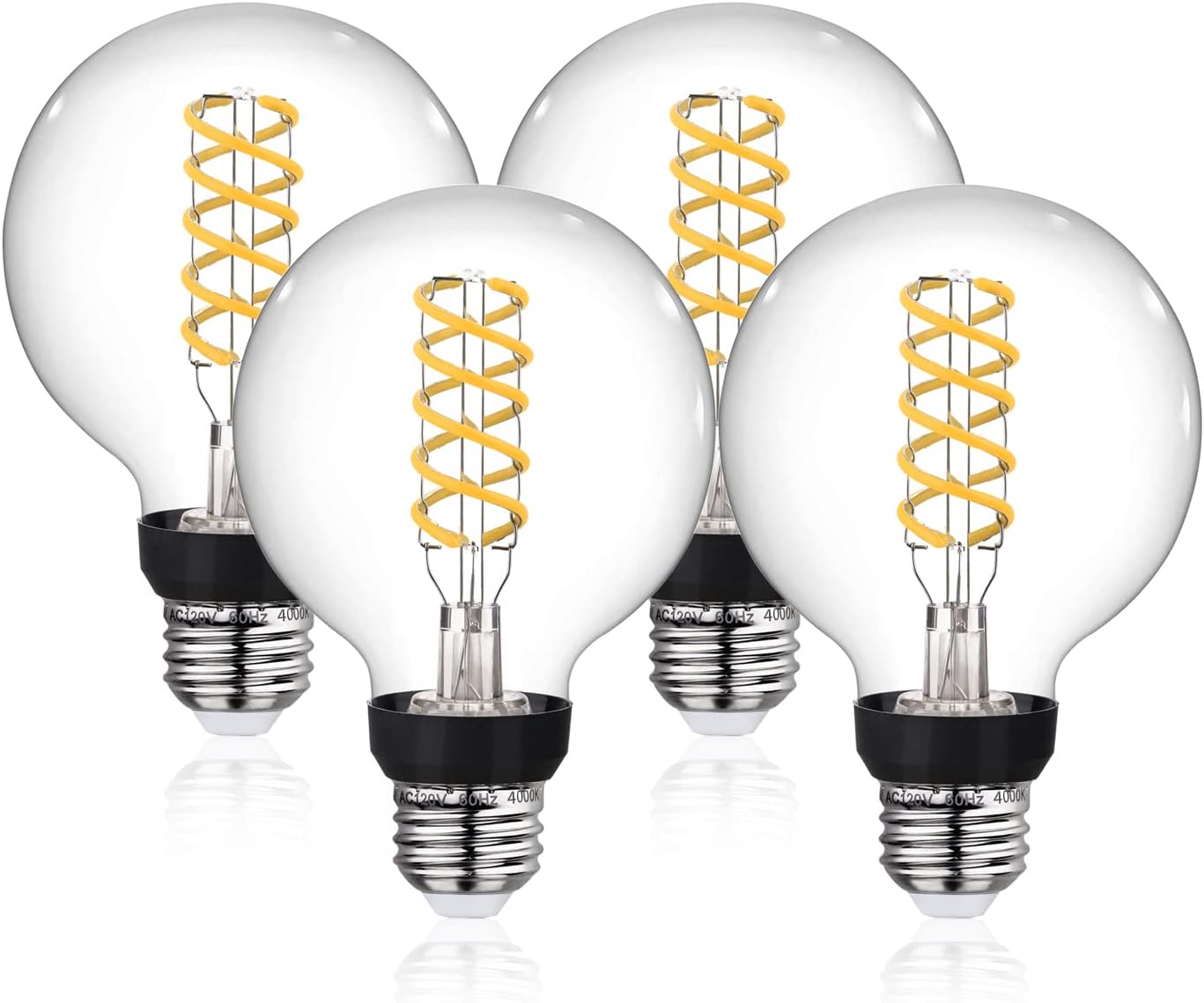 MEILUX 12 Pack ST19(ST58) Vintage Edison LED Light Bulbs, Dimmable 6W ...