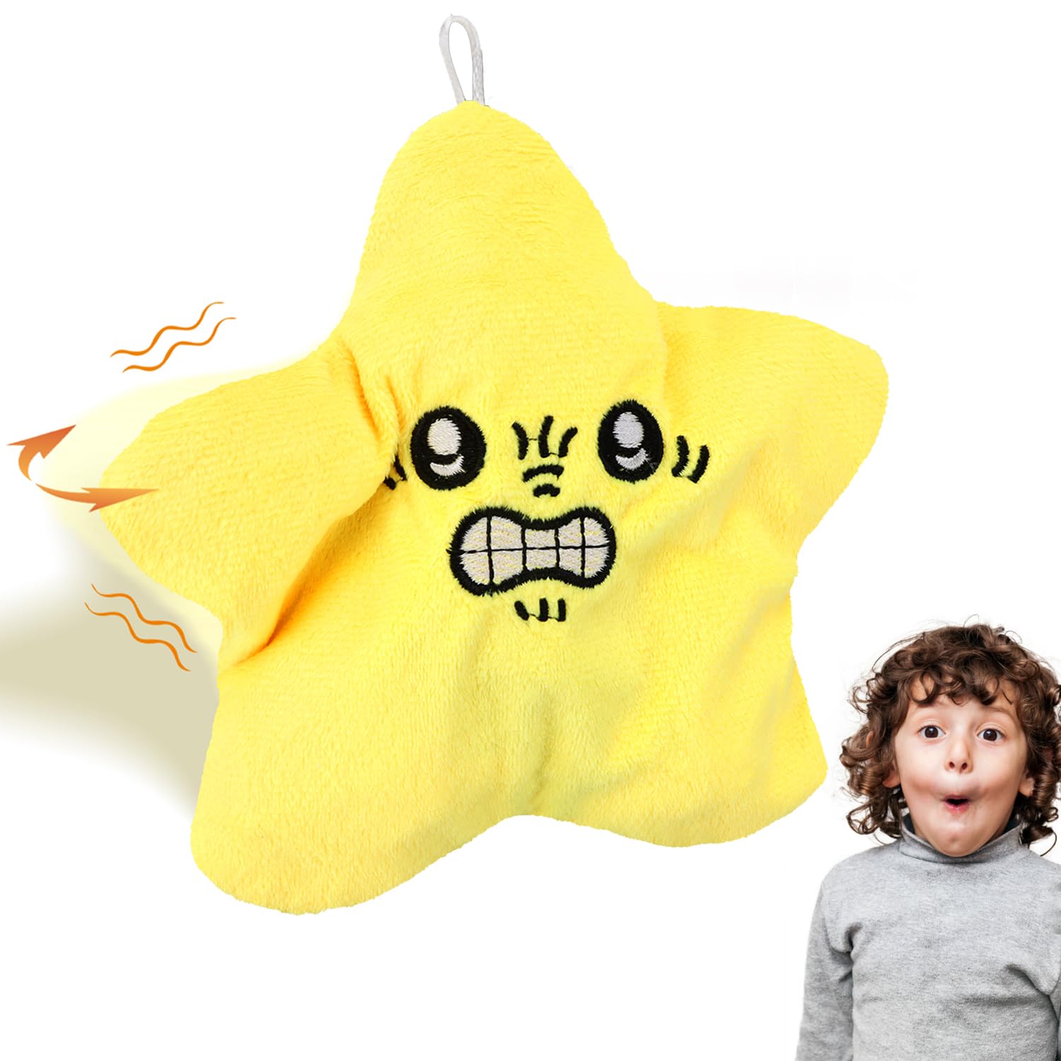 Amazon.com: EZBNG Angry Star Plush Moving, 8in Angry Starfish Toy ...