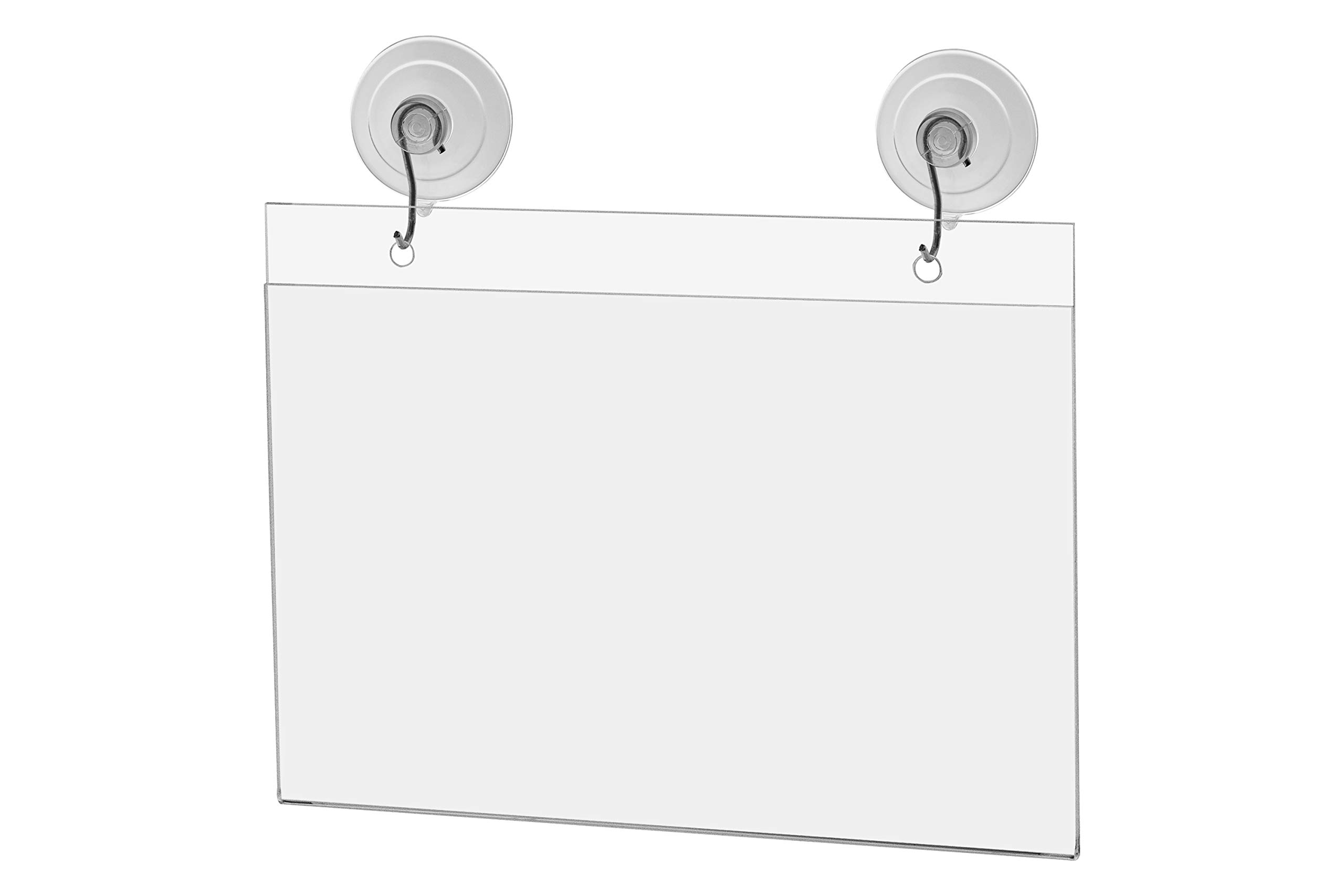 Amazon.com: Marketing Holders Window Mount Sign Holder for 8.5" x 5.5 ...