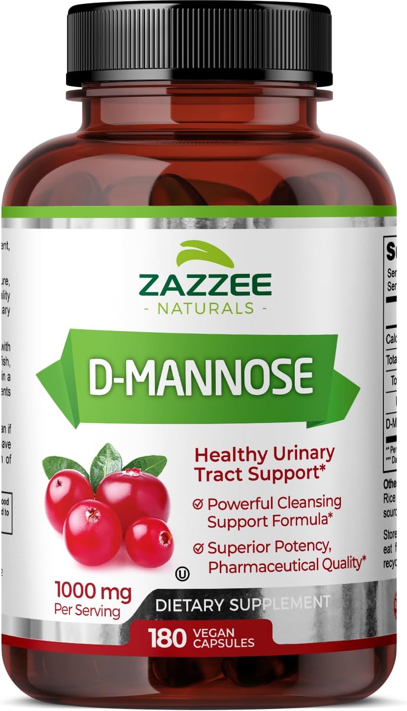 Amazon.com: biophix D-Mannose Plus Cranberry and Probiotics 1000 mg 120 ...