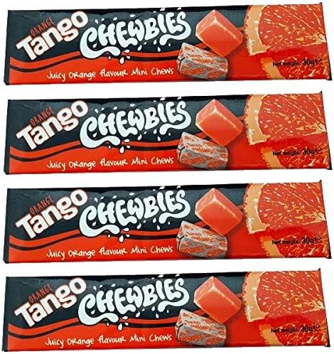 Orange Tango Chewbies Hard Mini Chews Sweets 30g (Pack of 4) : Amazon ...