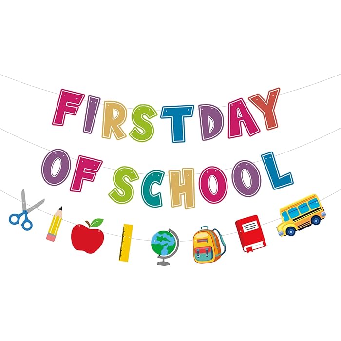Buy First Day of School Banner, Welcome Back to School Banner, Back to ...