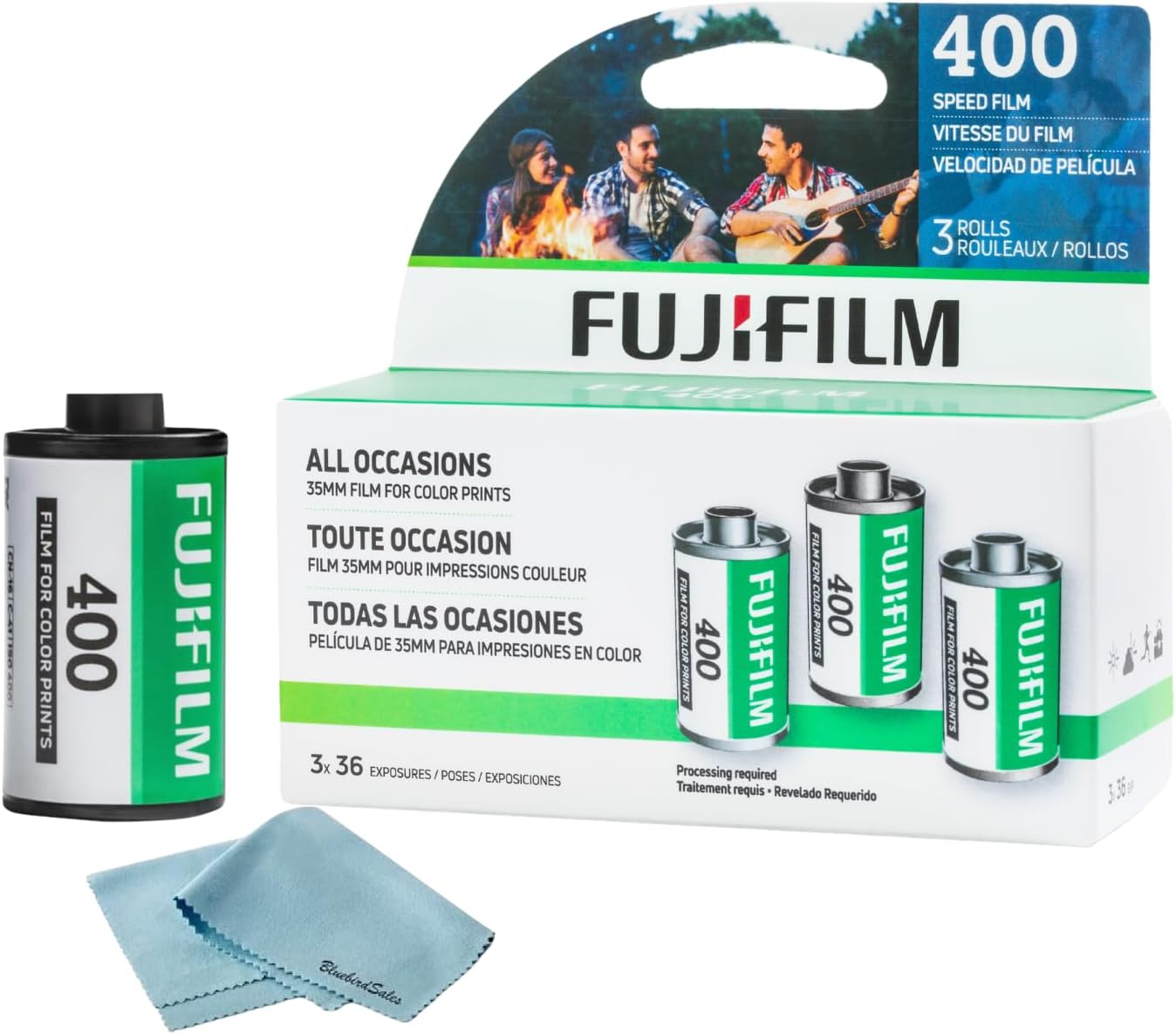 Amazon.com : Fujifilm 600022183 Fujicolor 400 Color Negative Film 36 ...