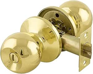 Romak 60894 Knob Set Privacy Set Knob Brass Polished : Amazon.com.au ...