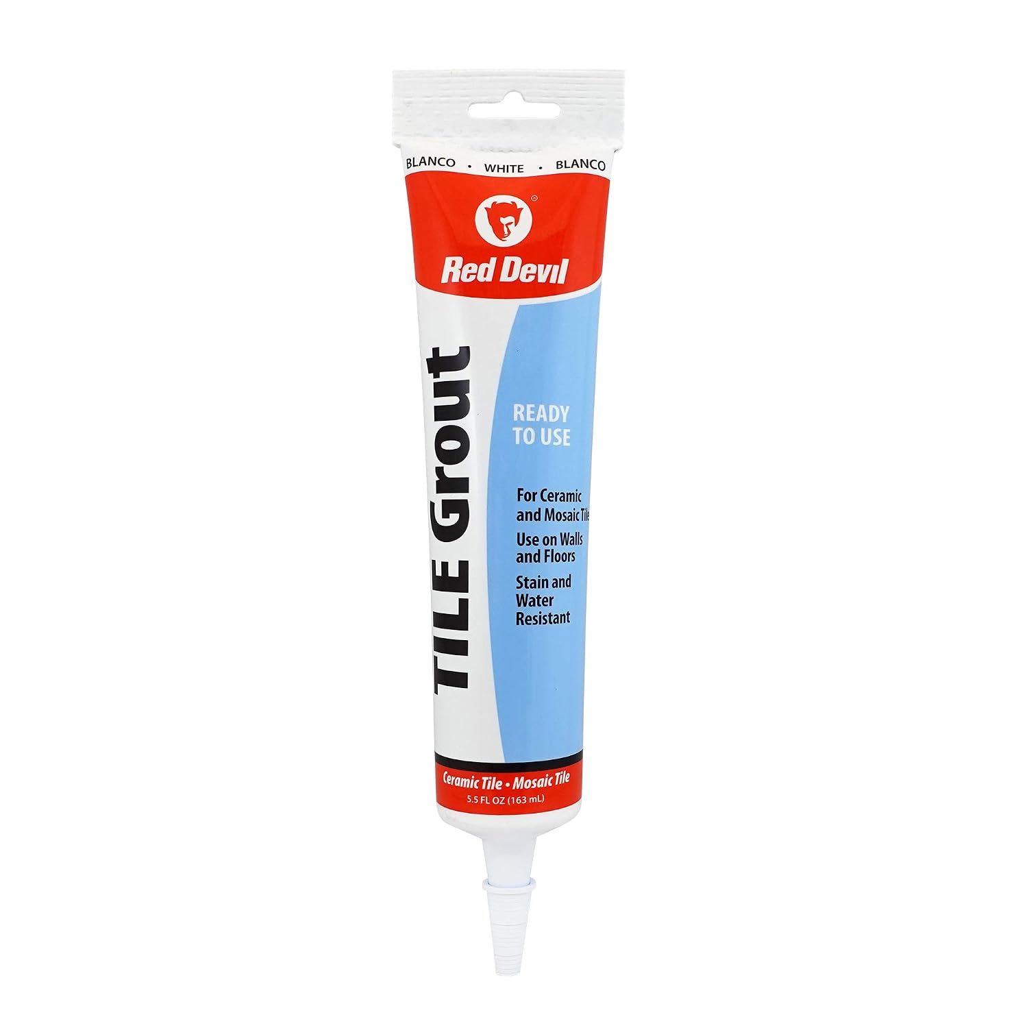 Amazon.com: Red Devil 0425 Pre-Mixed Tile Grout Squeeze Tube, 5.5 oz ...