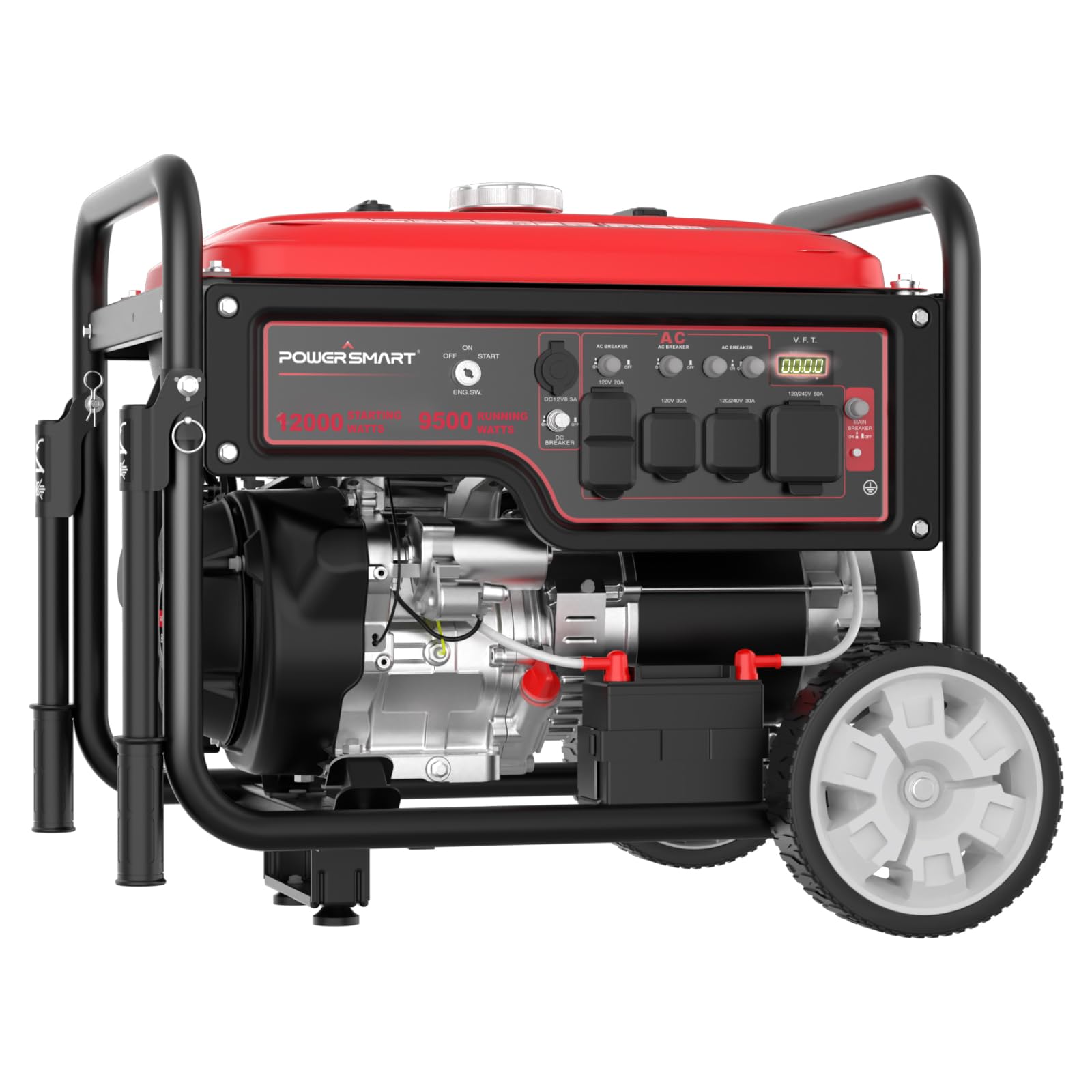 Amazon.com: PowerSmart 12000 Watt Open Frame Portable Generator Gas ...