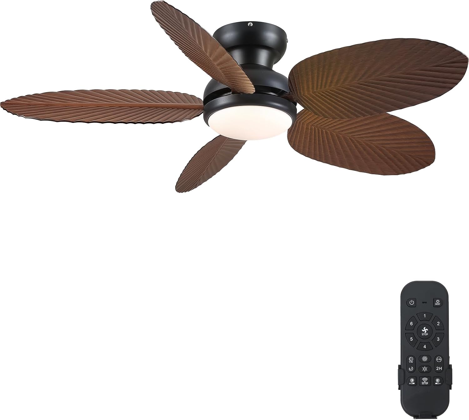 Kviflon Ceiling Fans with Lights and Remote/APP Control, 45 Inch Low ...