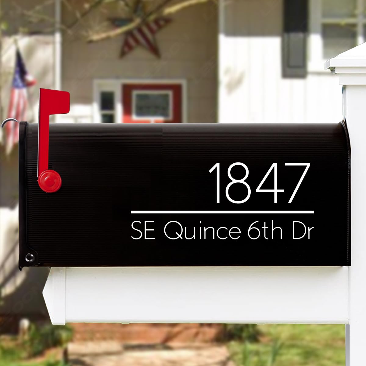 Amazon.com: LESOON Custom Mailbox Decal, Personalized Mailbox Numbers ...