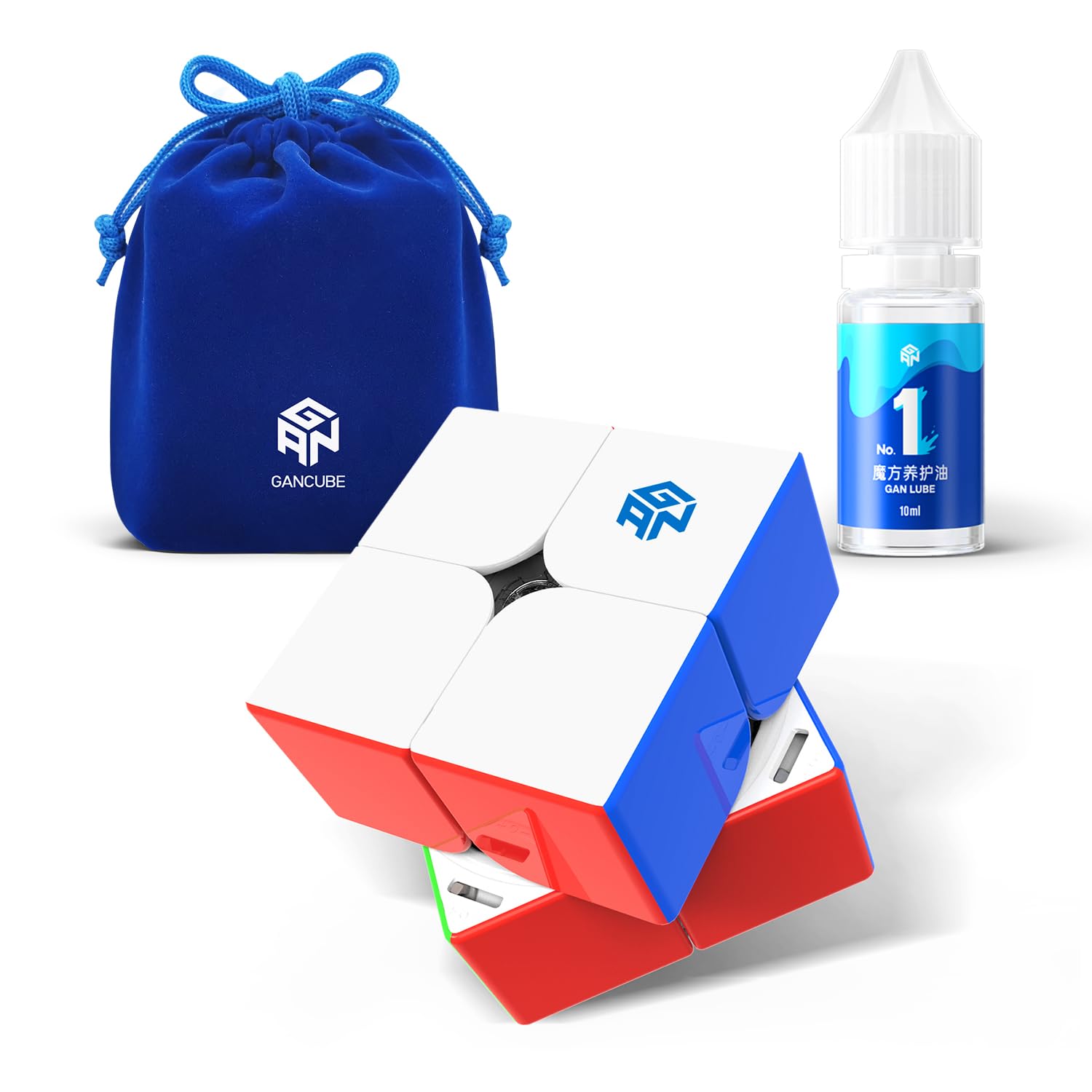 Amazon.com: GAN 251 M Pro with GAN Speed Cube Lube, 2x2 Magnetic Speed ...