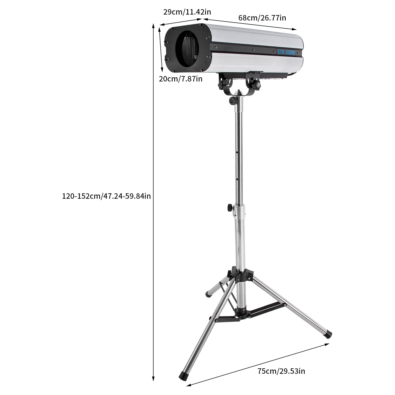 Snapklik.com : LED Spotlight Follow Spot Light,350W Stage Spotlight ...