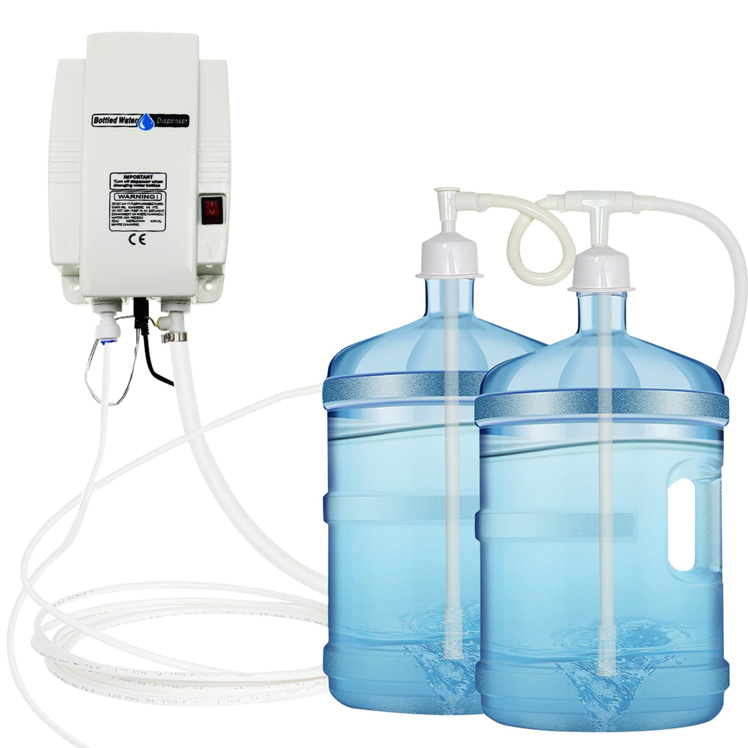 Bottled Water Dispenser Pump System Double Inlet 110v Electric Drinking ...