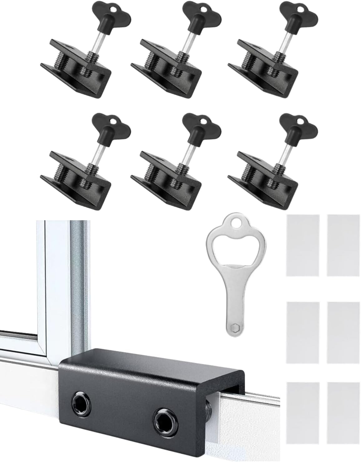Amazon.co.jp: G-MODELL 窓 サッシ ロック ストッパー 窓ロック 窓ストッパー 防犯グッズ 防犯 6個セット : DIY・工具・ガーデン