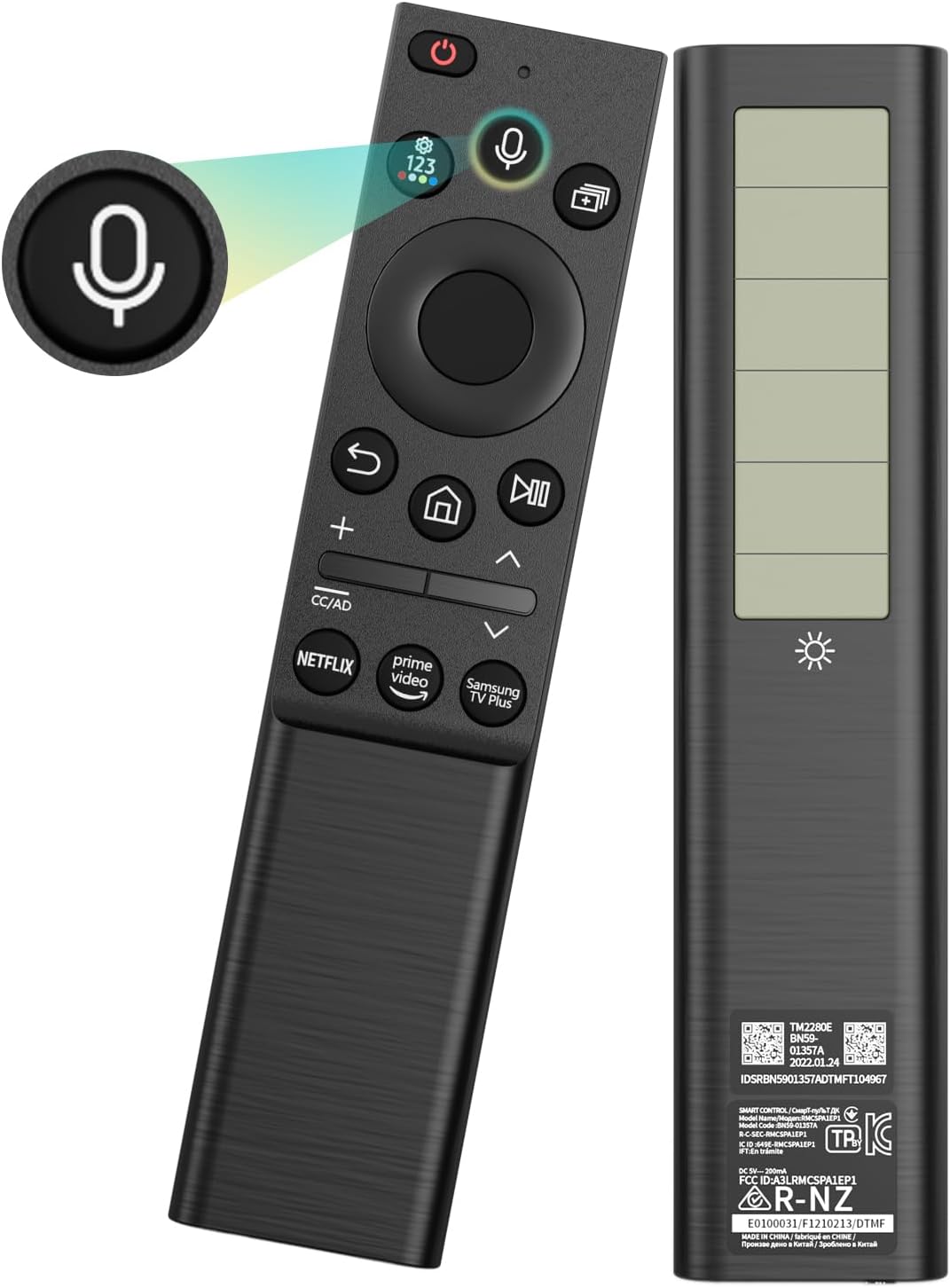 Amazon.com: BN59-01357A Solar Voice Remote Control Replacement fit for ...