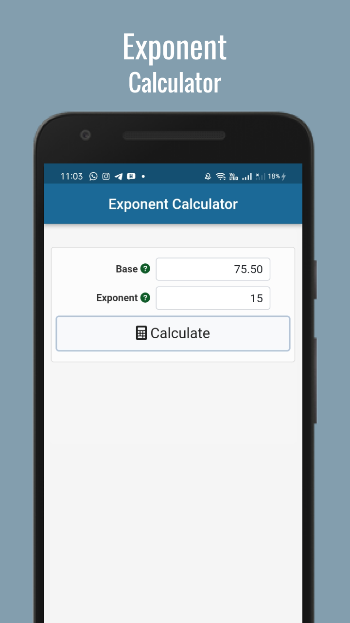 Exponent Calculator - App on Amazon Appstore