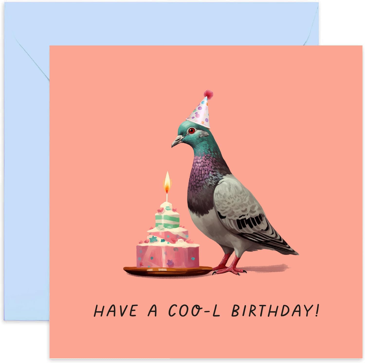 Old English Co. Pigeon Funny Birthday Card for Him - Have a Coo-l ...